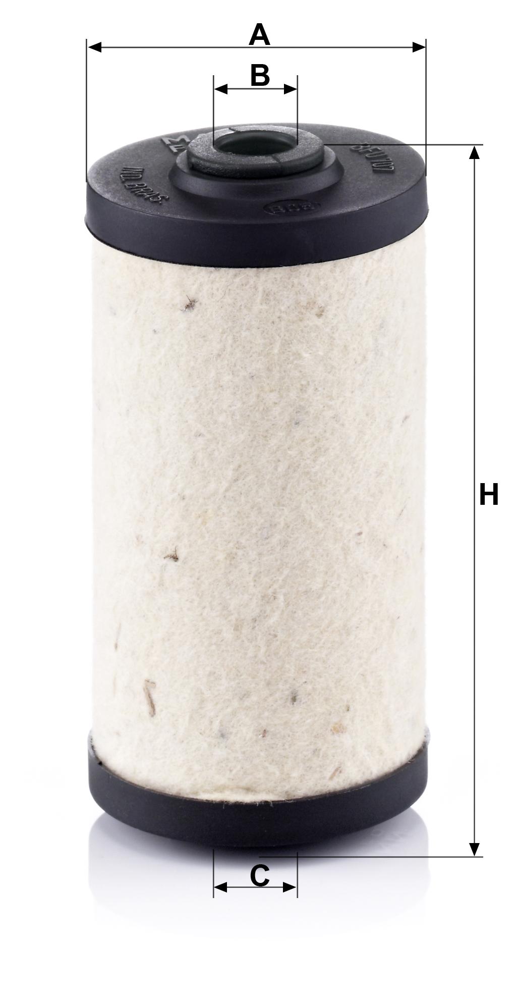 MANN-FILTER BFU 707 Commonly replaces Mercedes-Benz part# 4774215